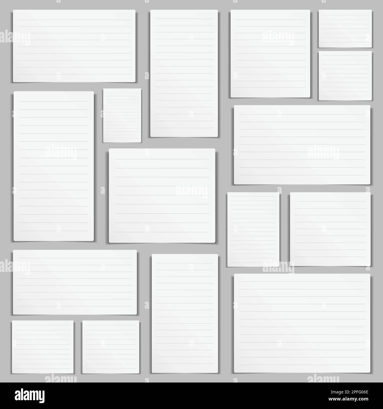 Blank lined paper, vector eps10 illustration Stock Vector Image & Art ...