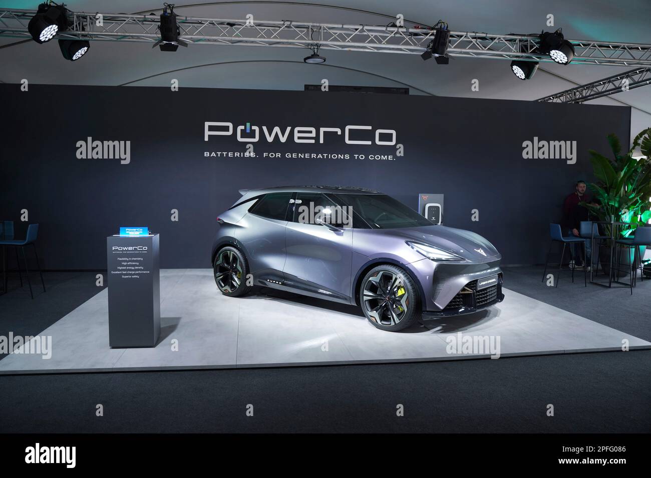 One of PowerCo's new vehicles during the opening ceremony of the start ...