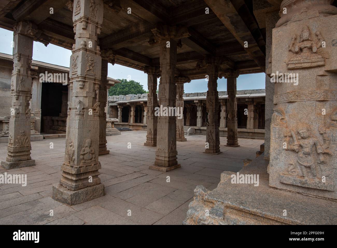 Hazara Rama Temple in Hampi is famous for the lovely bas reliefs and ...