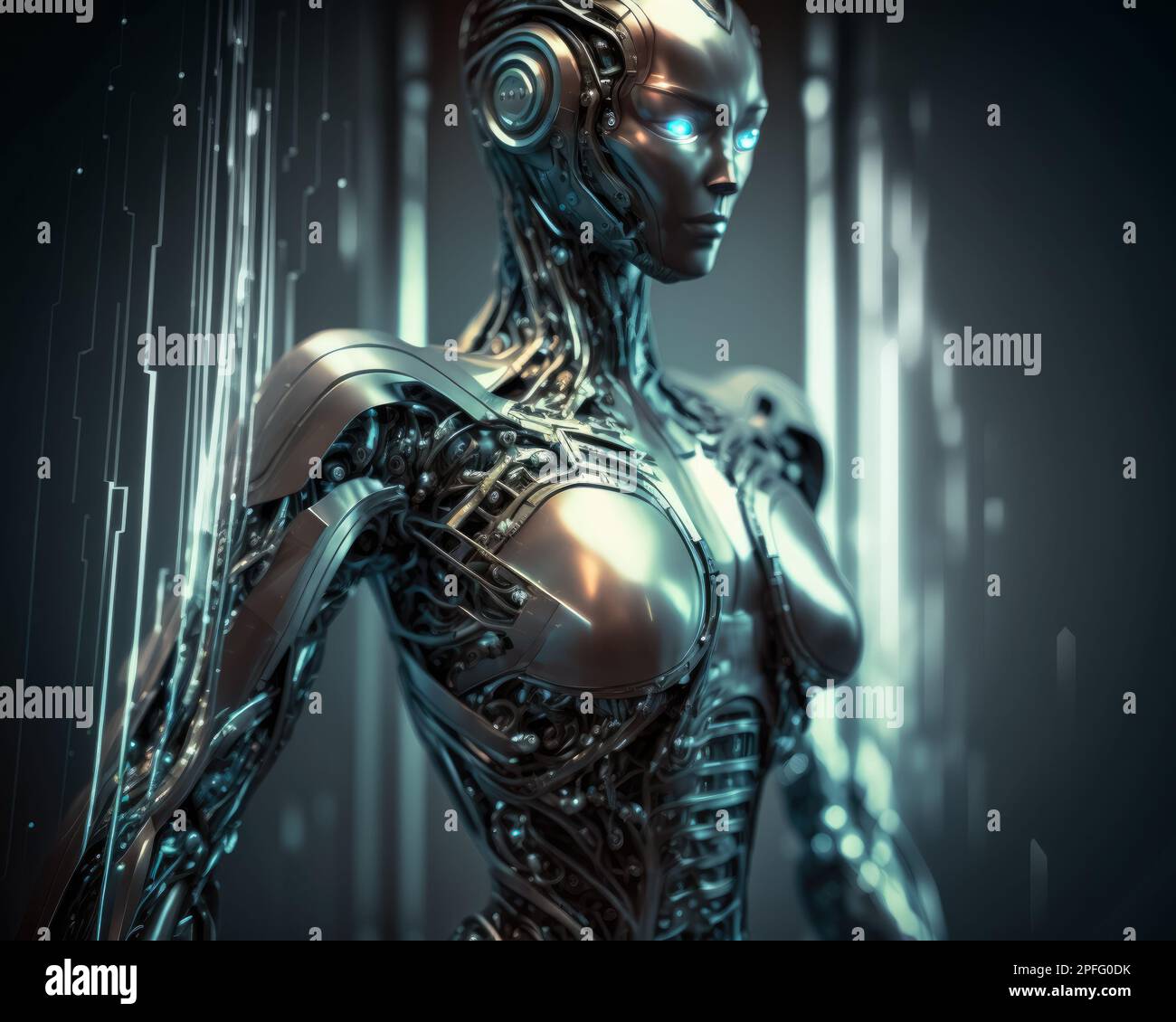 Humanoid cybernetics hi-res stock photography and images - Alamy