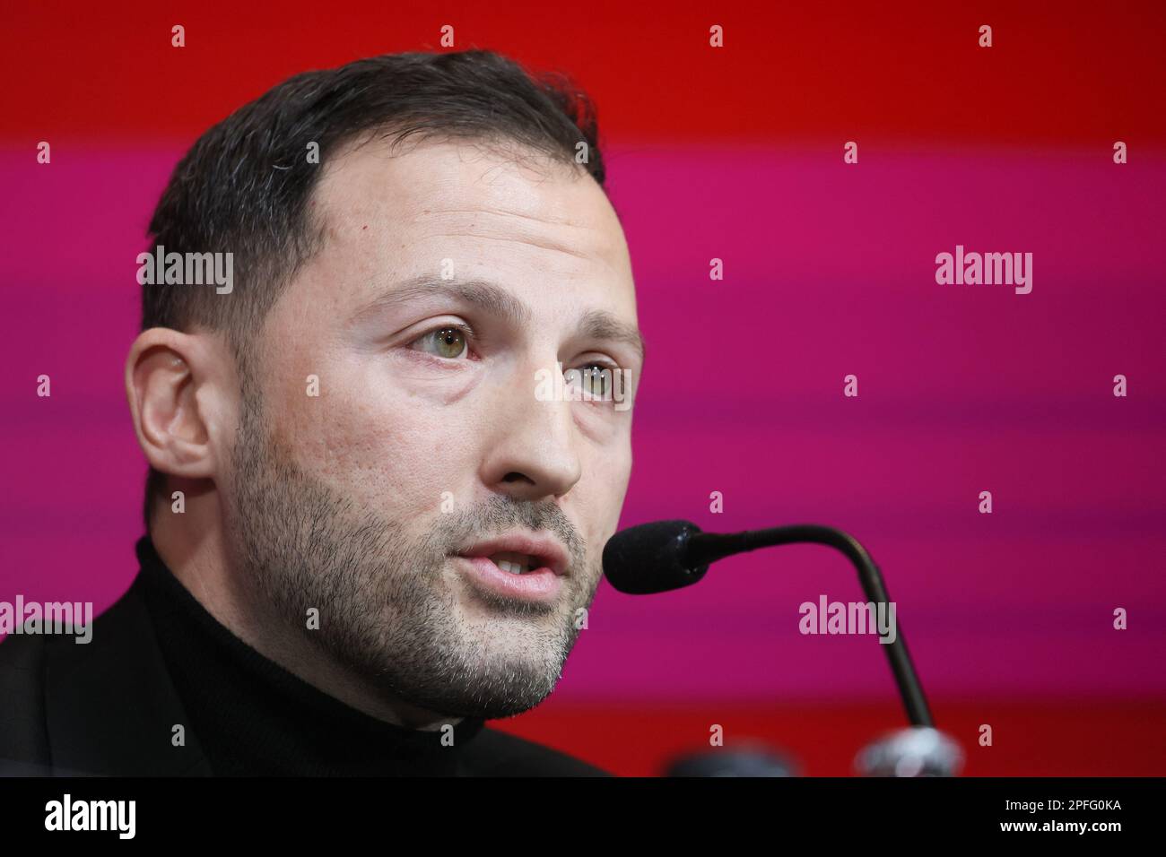 Germany, Friday 17 March 2023, Belgium's head coach Domenico Tedesco ...