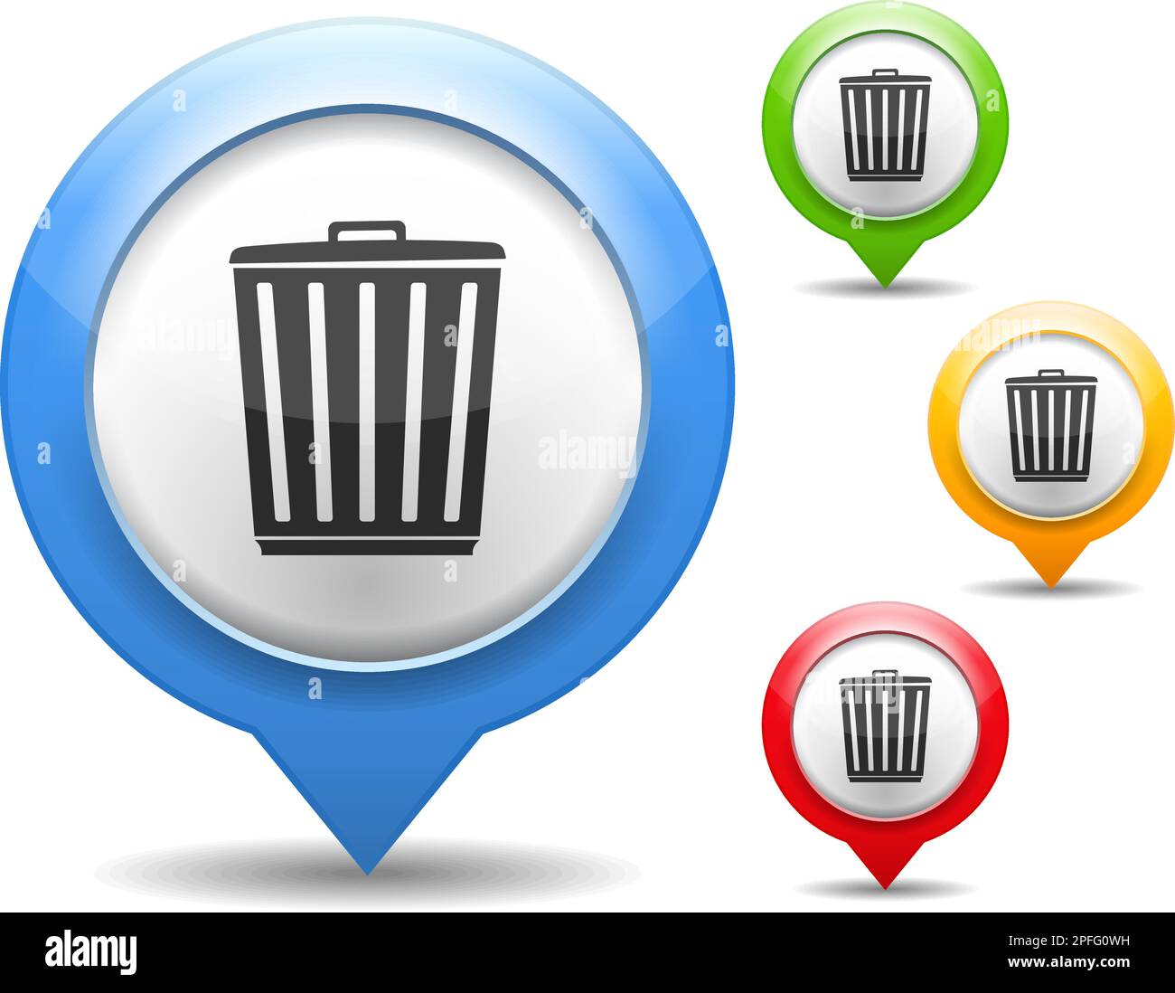 Waste pin Stock Vector Images - Alamy