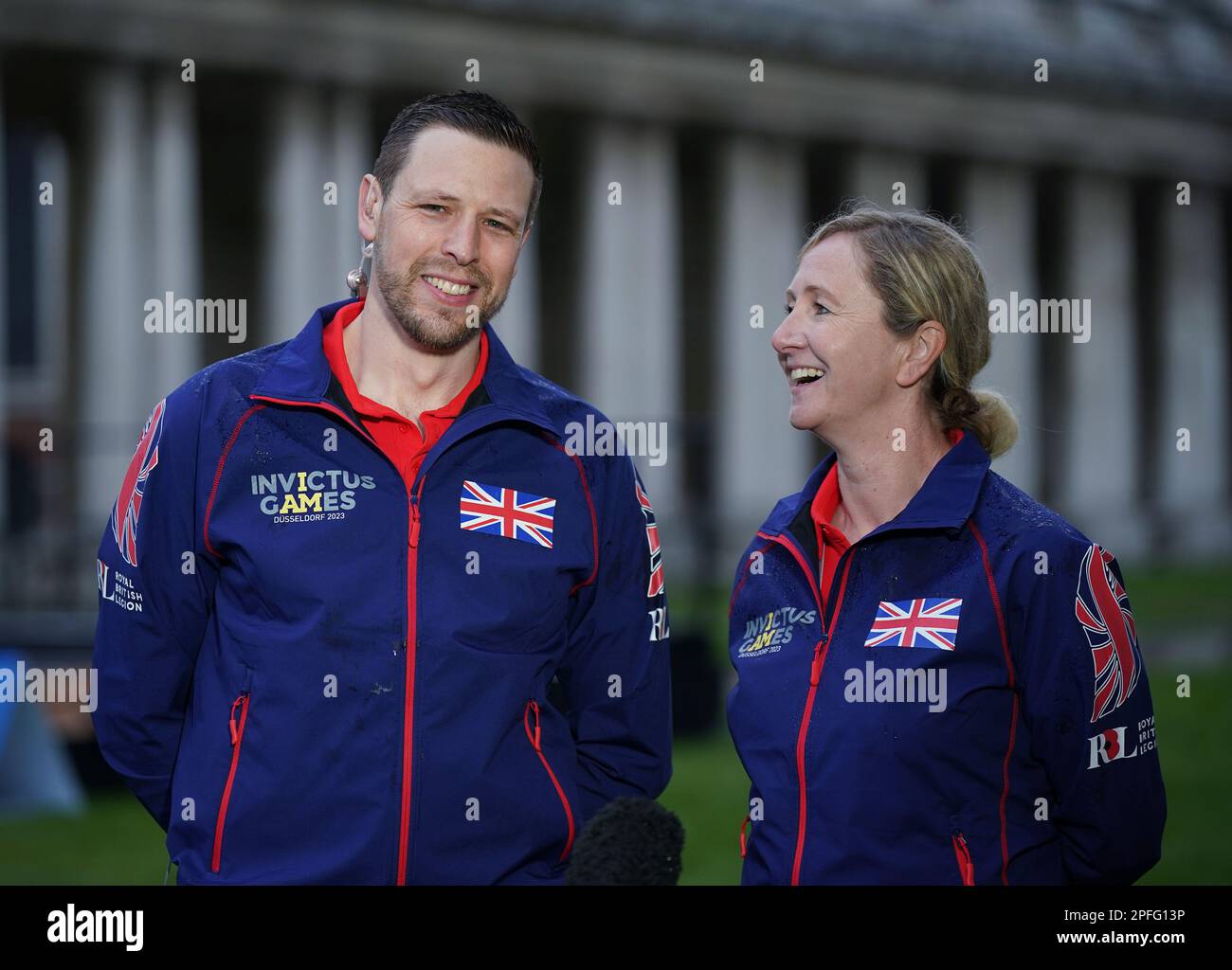 Team UK's Team Captain Lt Commander James Rogers and Vice Captain Kelly ...