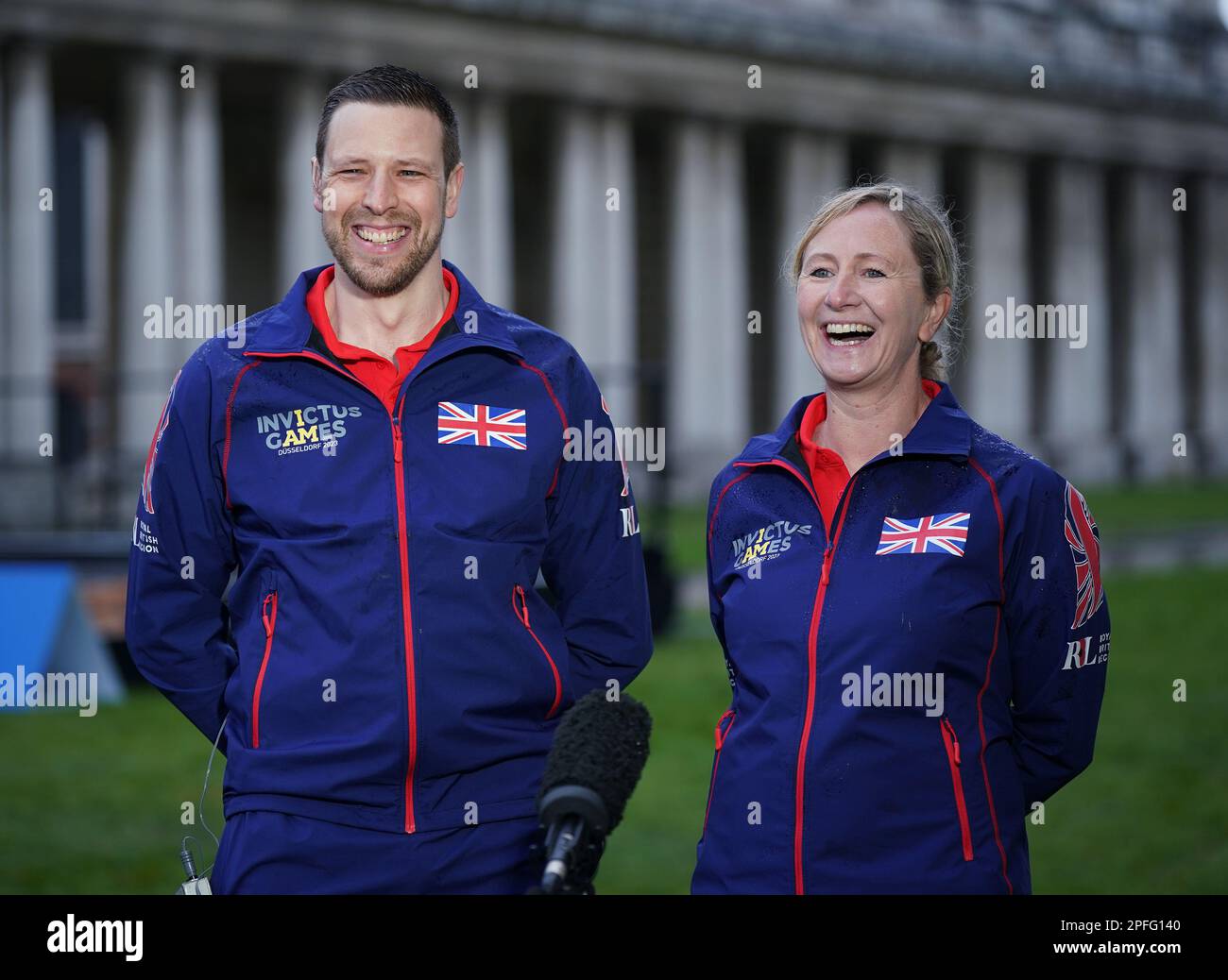 Team UK's Team Captain Lt Commander James Rogers and Vice Captain Kelly ...