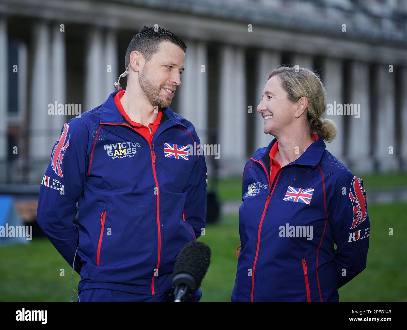 Team UK's Team Captain Lt Commander James Rogers and Vice Captain Kelly ...