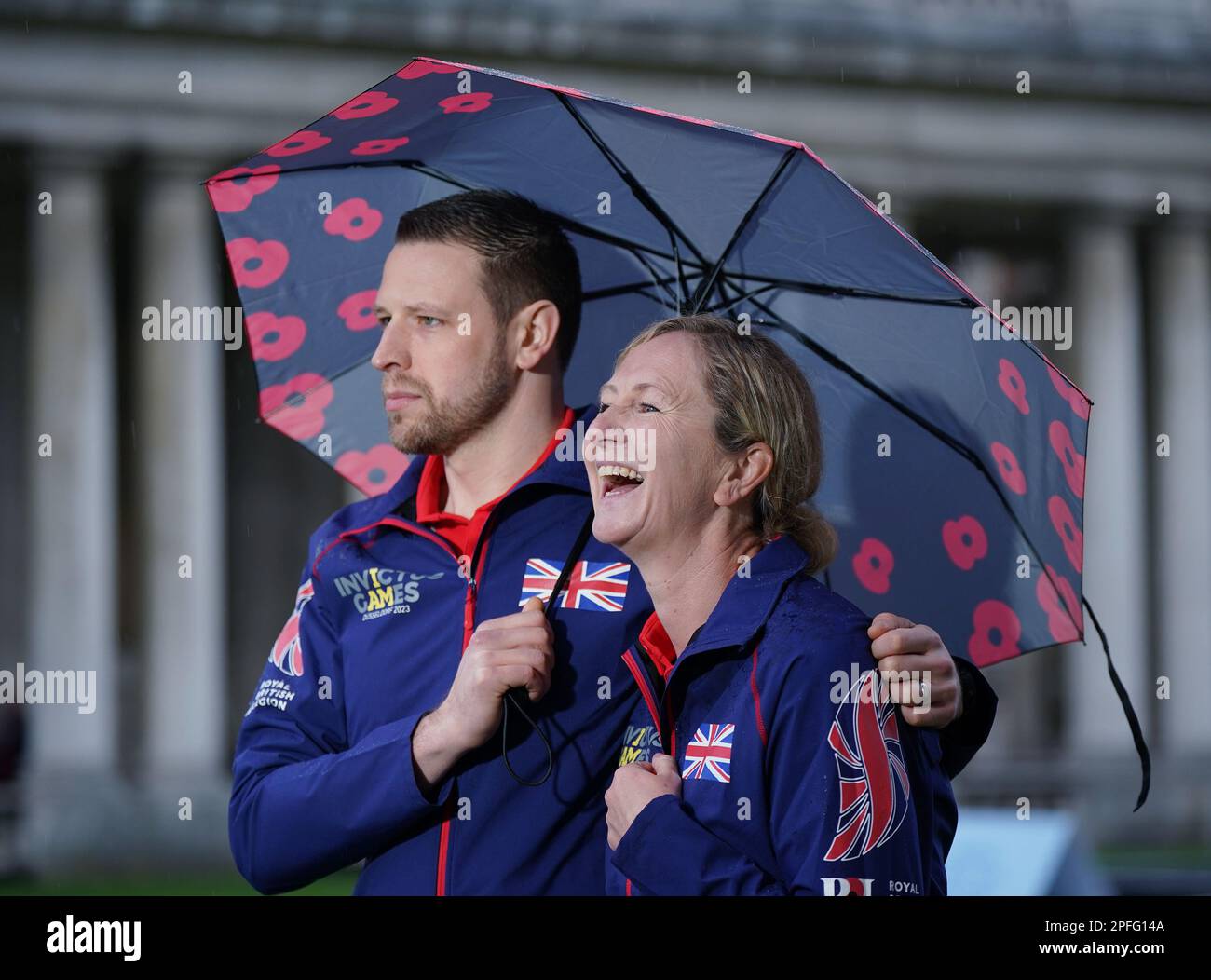 Team UK's Team Captain Lt Commander James Rogers and Vice Captain Kelly ...