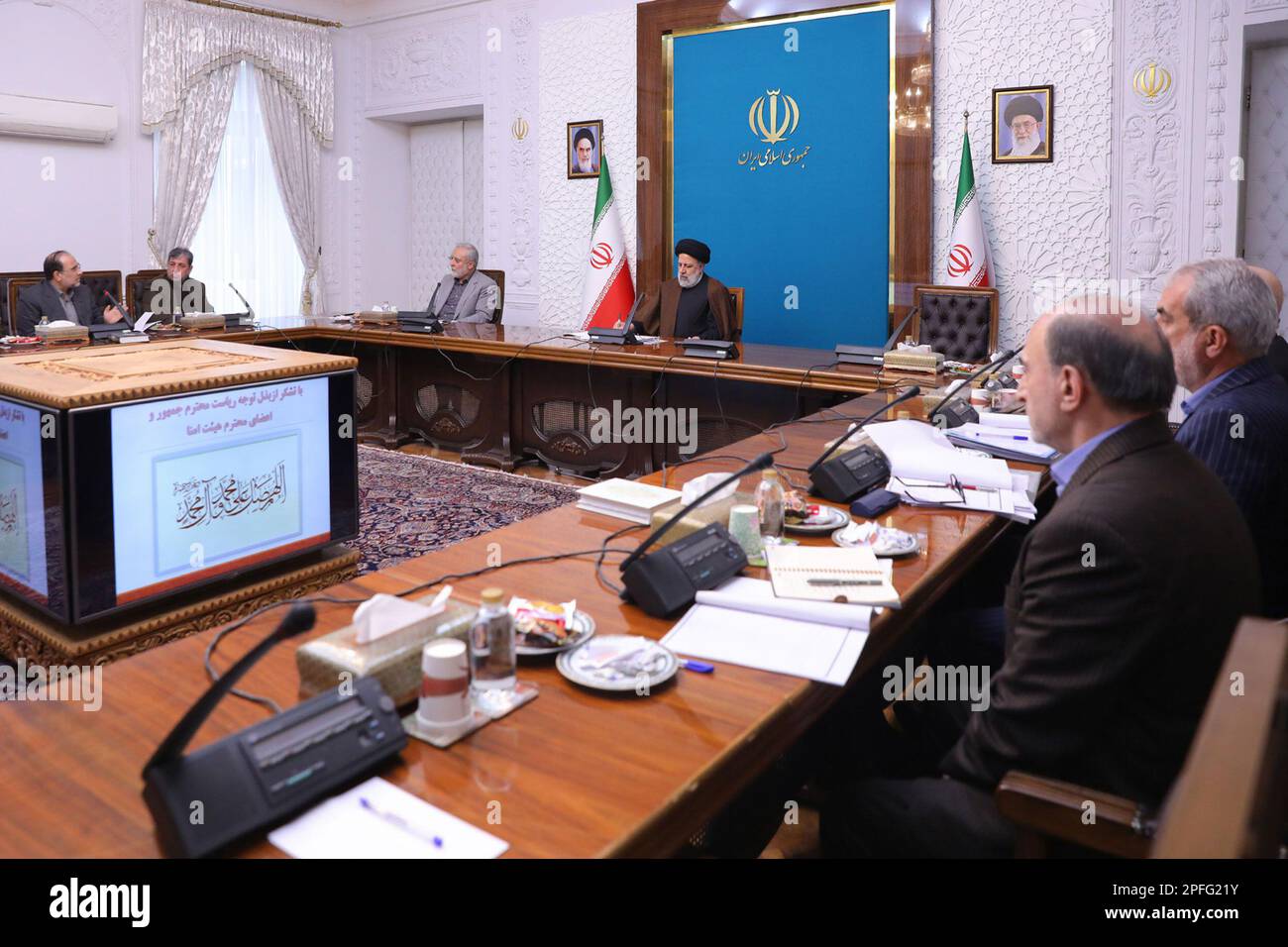 March 16, 2023, Tehran, Tehran, Iran: Iranian President, EBRAHIM RAISI ...