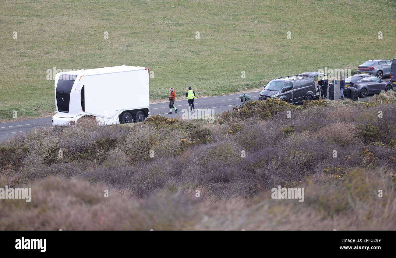 A Swedish Einride Autonomous Gen 2 autonomous electric lorry is put ...