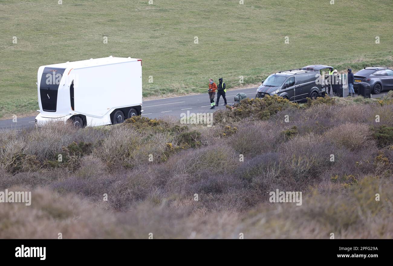 A Swedish Einride Autonomous Gen 2 autonomous electric lorry is put ...