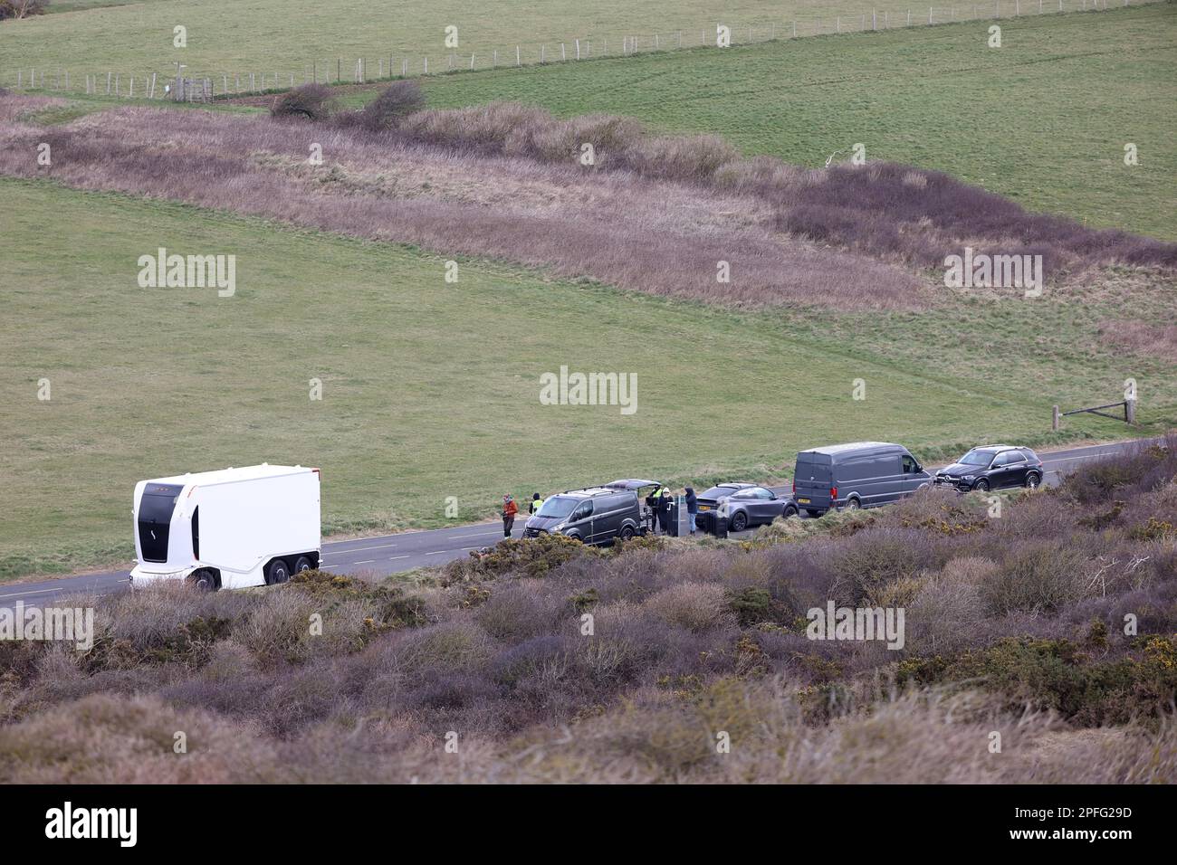 A Swedish Einride Autonomous Gen 2 autonomous electric lorry is put ...