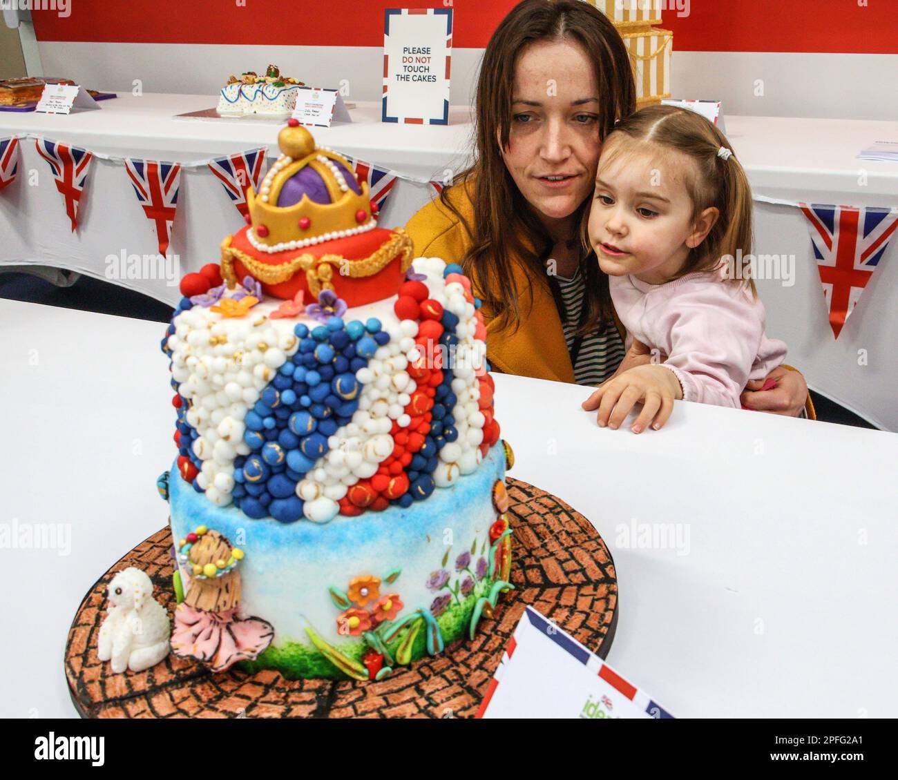 London 17 March 2023 Holy ,3, looking at fantasy cakes in the ...