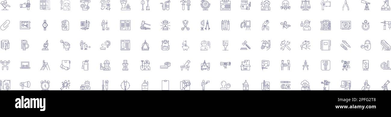 Materials line icons signs set. Design collection of Materials, Fabric ...