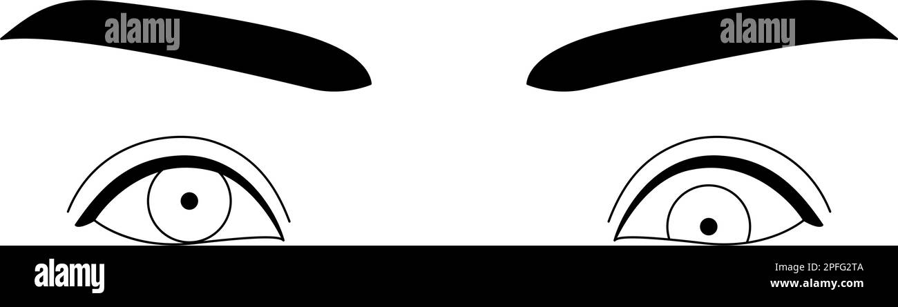 Medical illustrations, diagrammatic line drawings of eye diseases ...