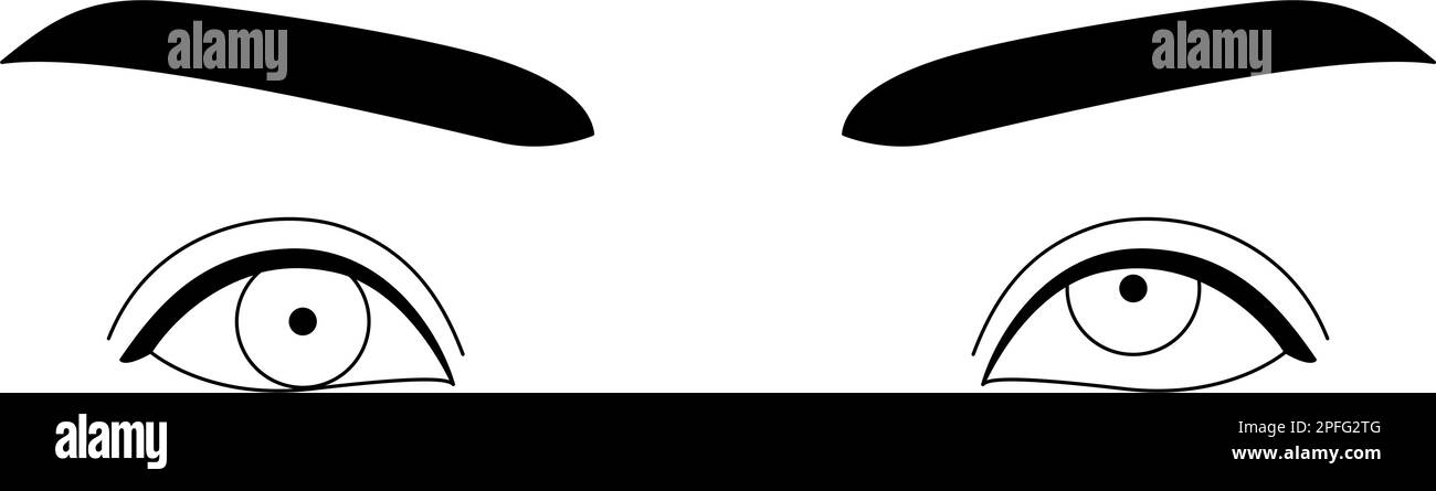 Medical illustrations, diagrammatic line drawings of eye diseases ...