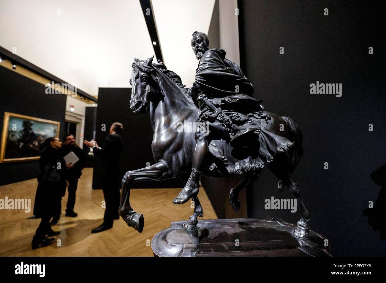 March 17, 2023, ROME, ITALY: Sculpture by Francesco Mochi, Equestrian ...
