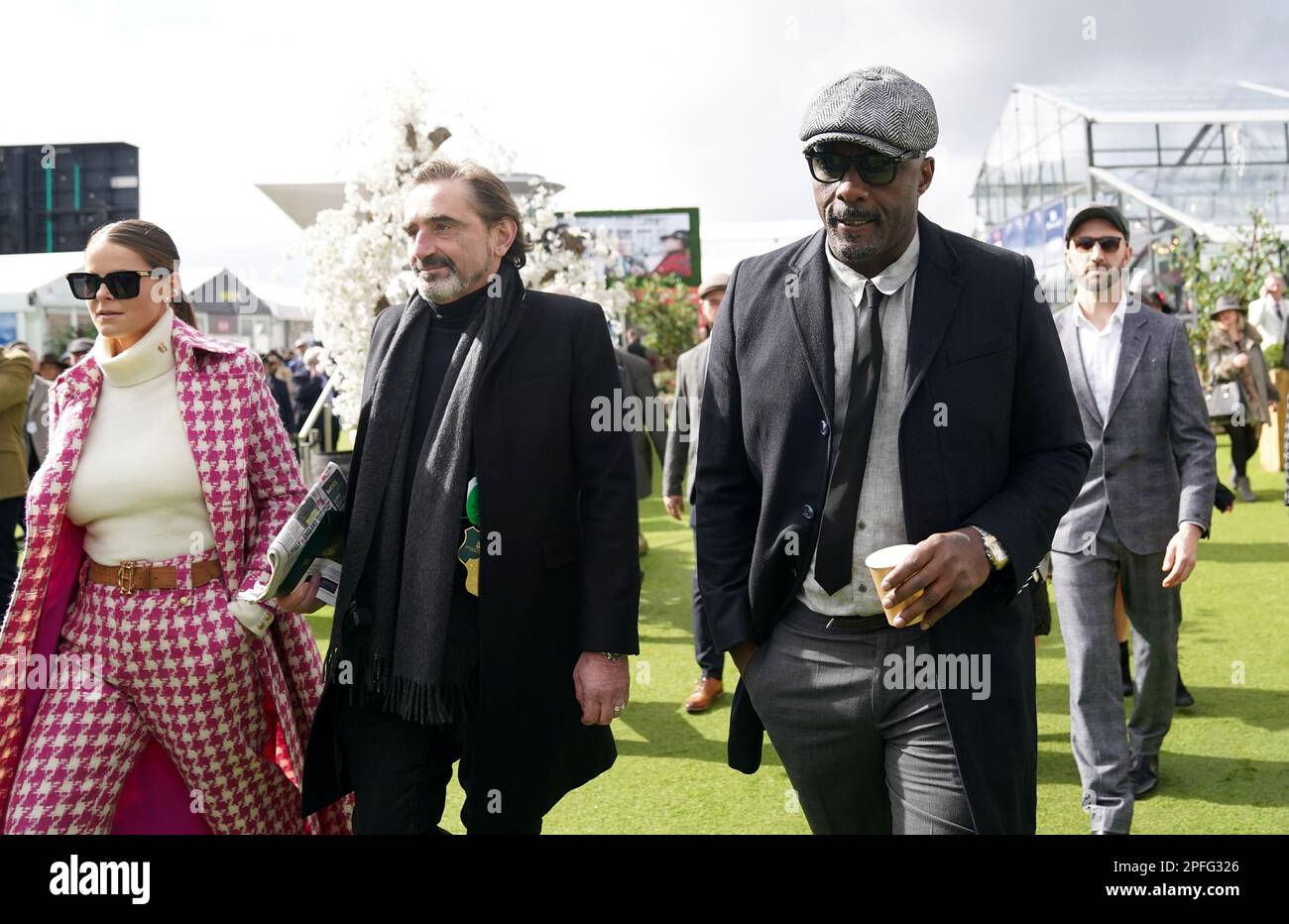 Left to right, Jade Holland Cooper, Julian Dunkerton and Idris Elba ...