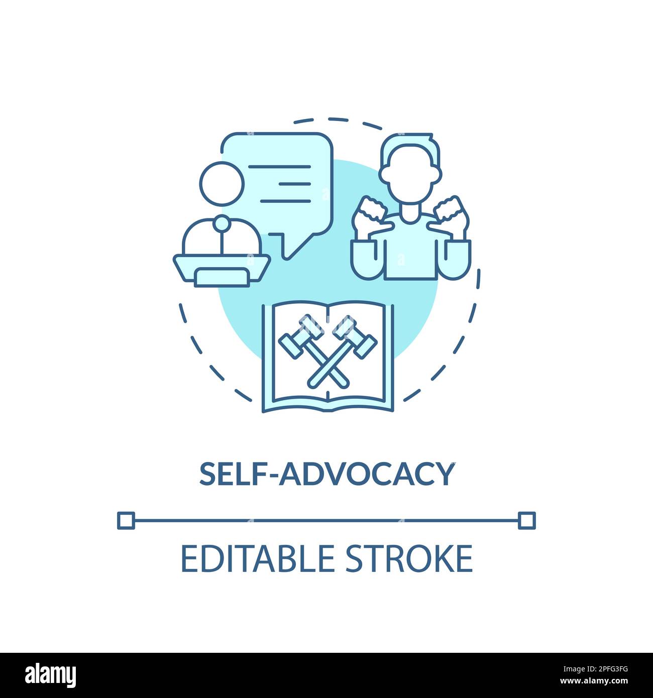 Self advocacy turquoise concept icon Stock Vector Image & Art - Alamy Self advocacy turquoise concept icon Stock Vector Image & Art - Alamy