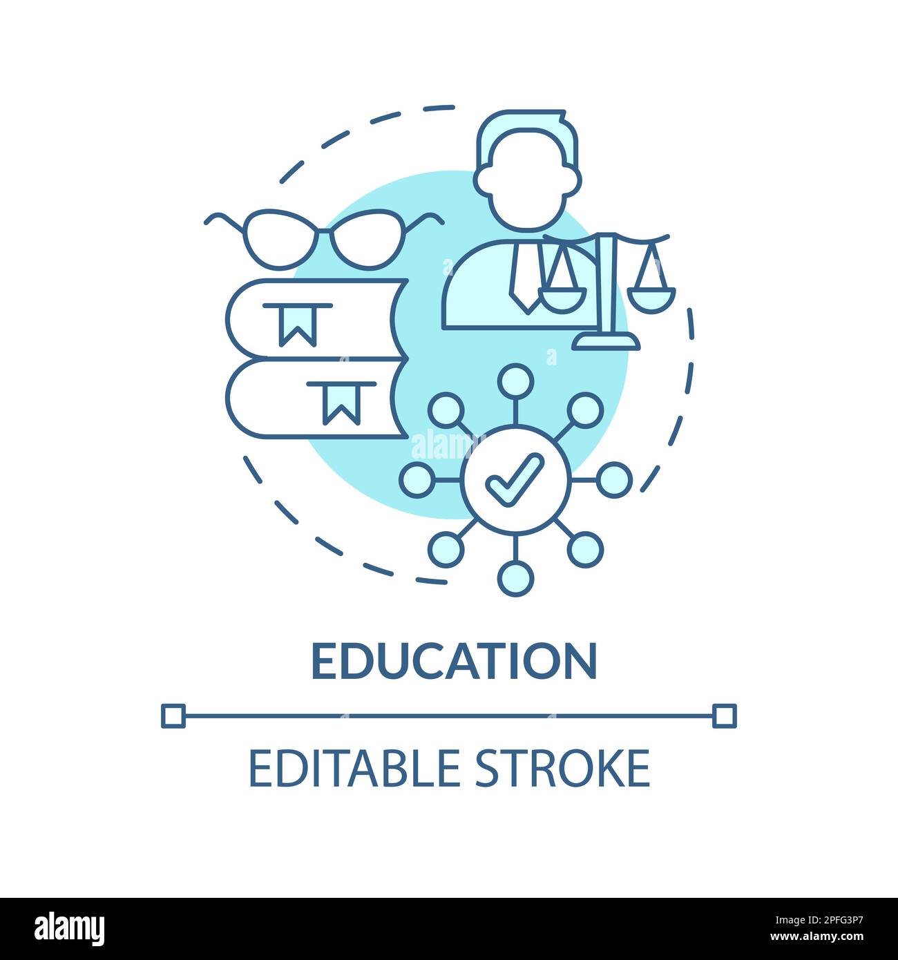Education turquoise concept icon Stock Vector Image & Art - Alamy