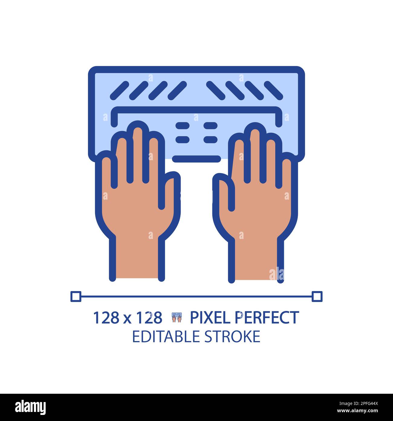 Keyboard for the blind Stock Vector Images - Alamy