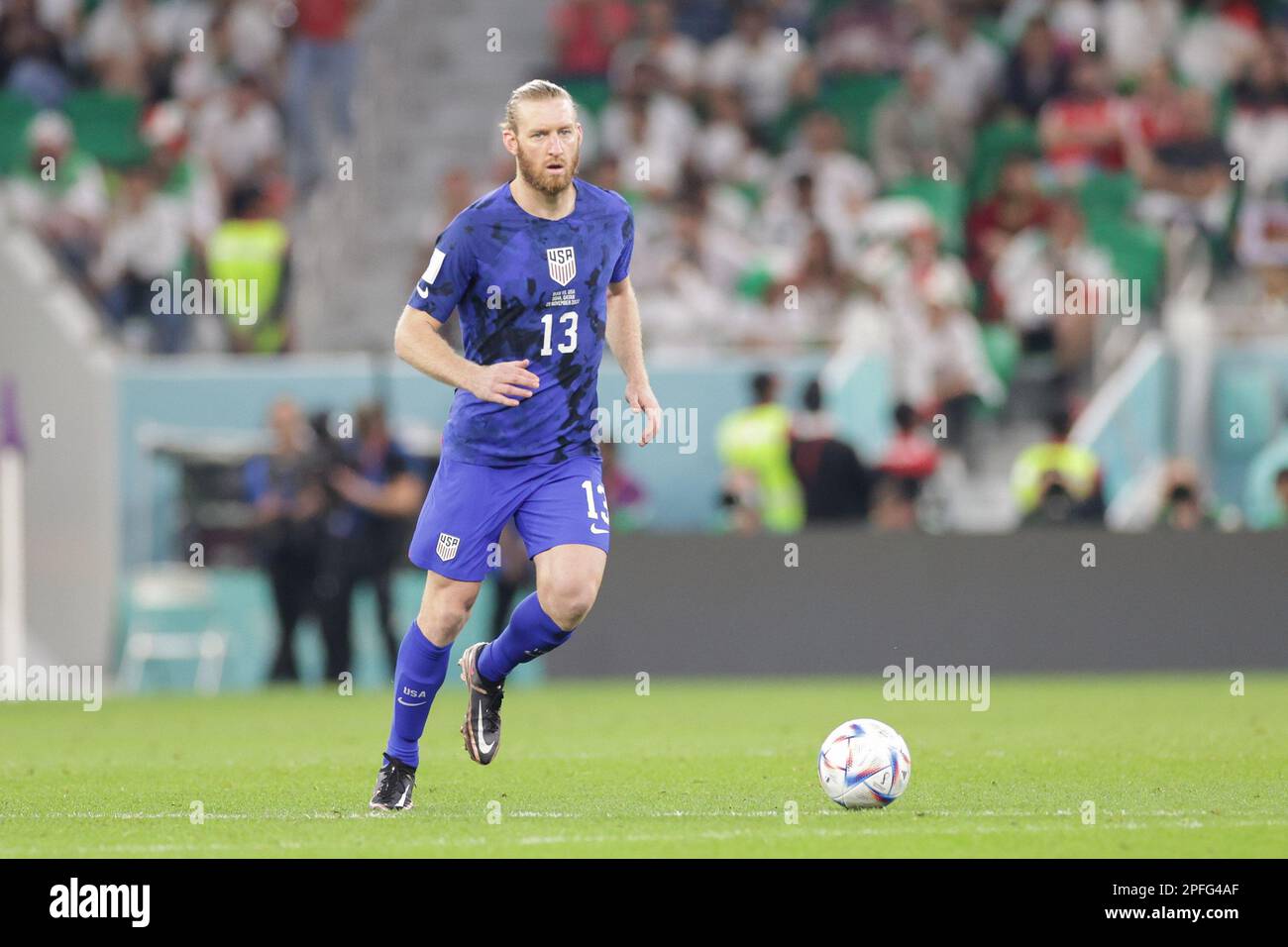 Tim Ream of USA in action during the FIFA World Cup Qatar 2022 Match ...