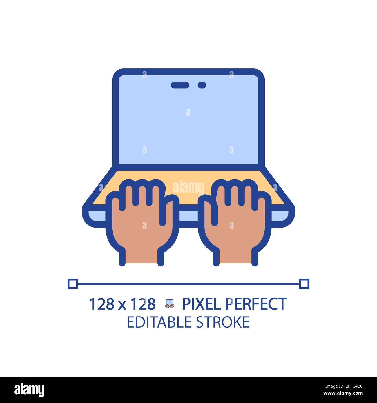 African american hands typing Cut Out Stock Images & Pictures - Alamy