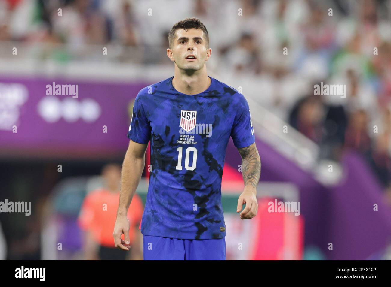 Christian Pulisic of USA seen during the FIFA World Cup Qatar 2022 ...