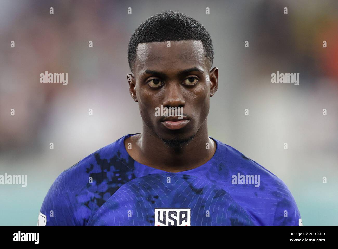 Timothy Weah of USA seen during the FIFA World Cup Qatar 2022 Match ...