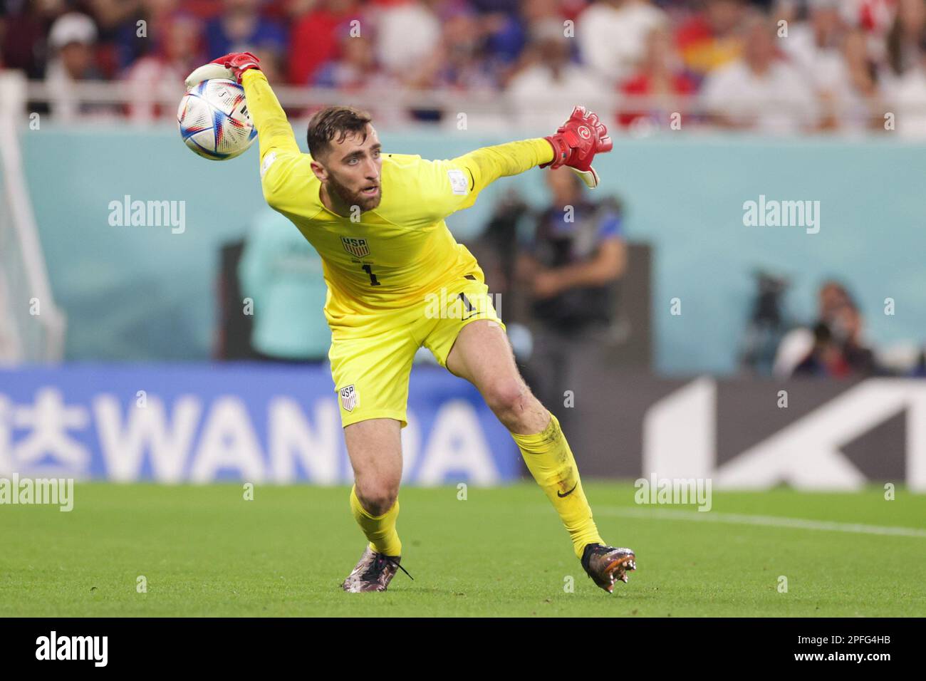 Matt Turner of USA in action during the FIFA World Cup Qatar 2022 Match ...