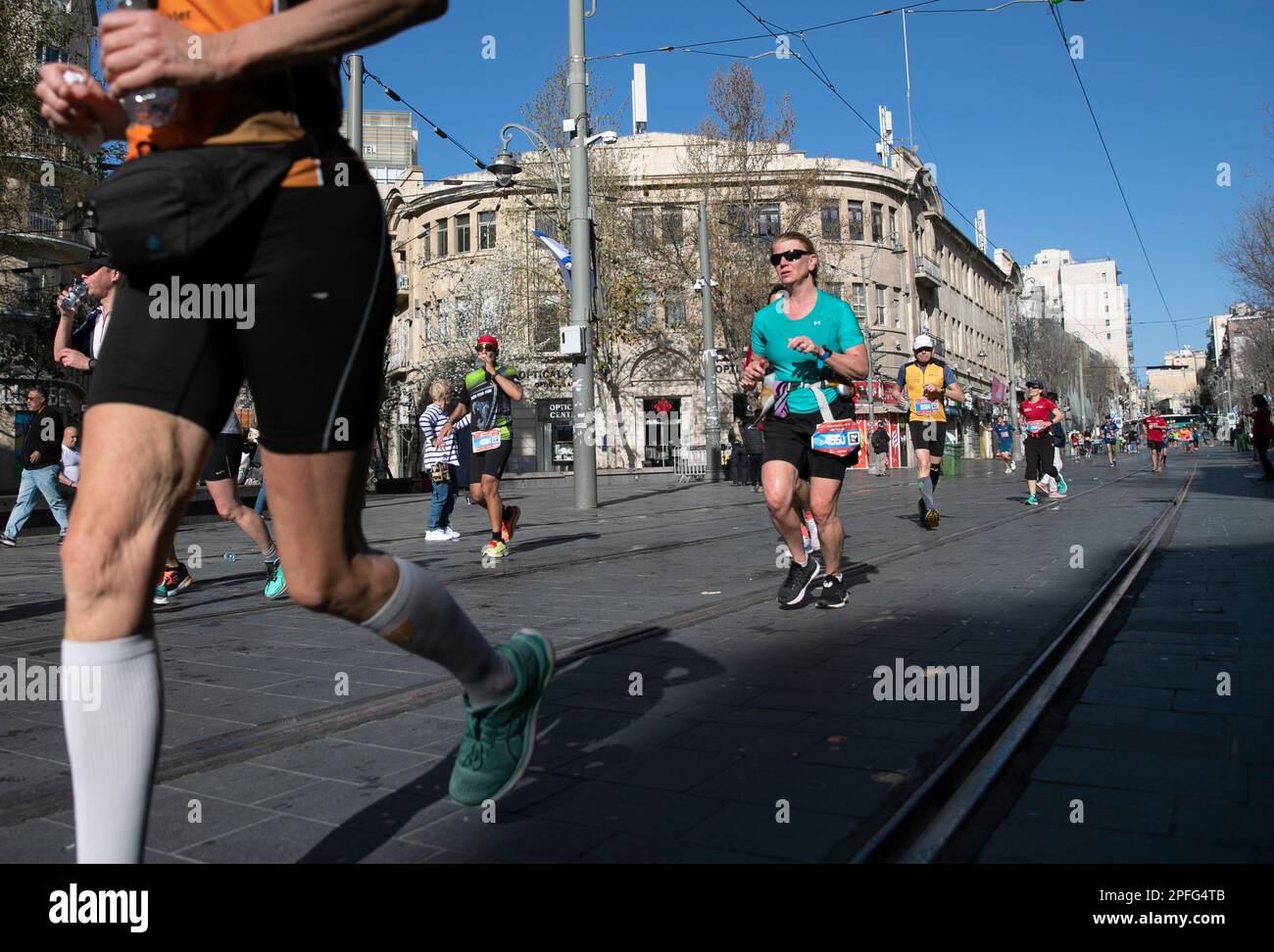 Jerusalem. 17th Mar, 2023. Runners take part in the 2023 Jerusalem ...
