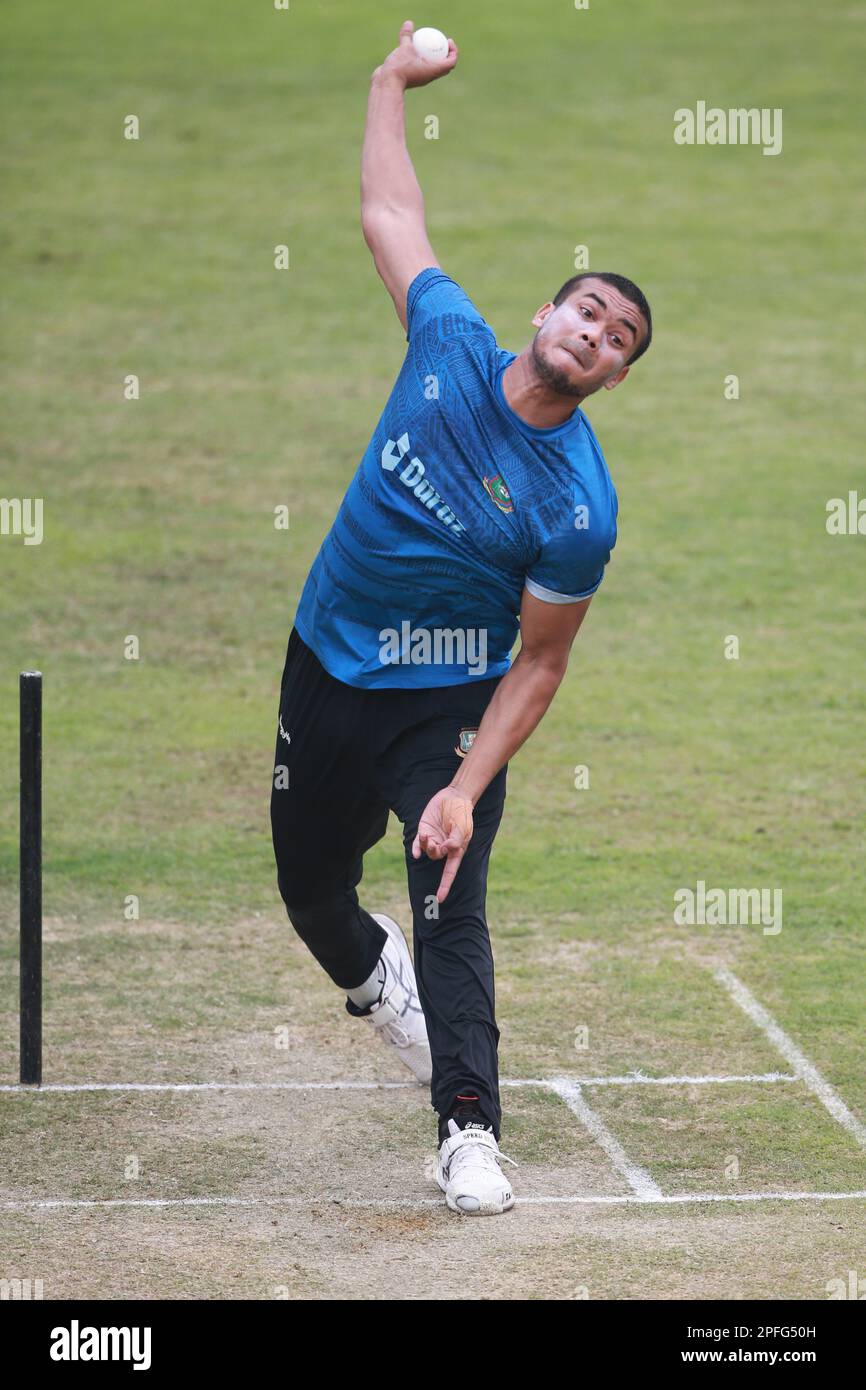 Taskin Ahmed during Bangladesh National Cricket ODI Team attends ...
