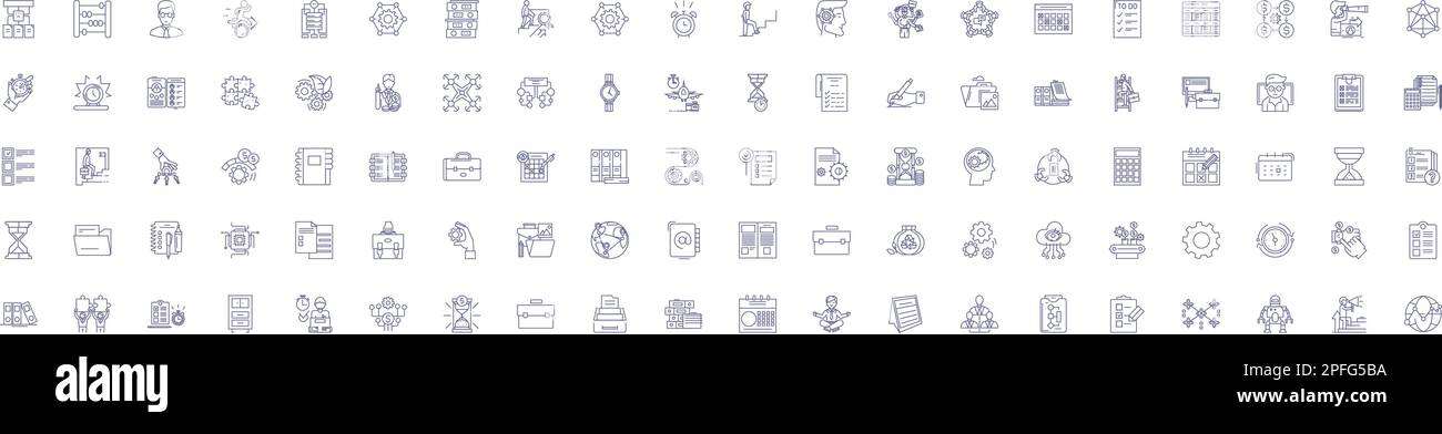 Organization line icons signs set. Design collection of Organize, Group ...