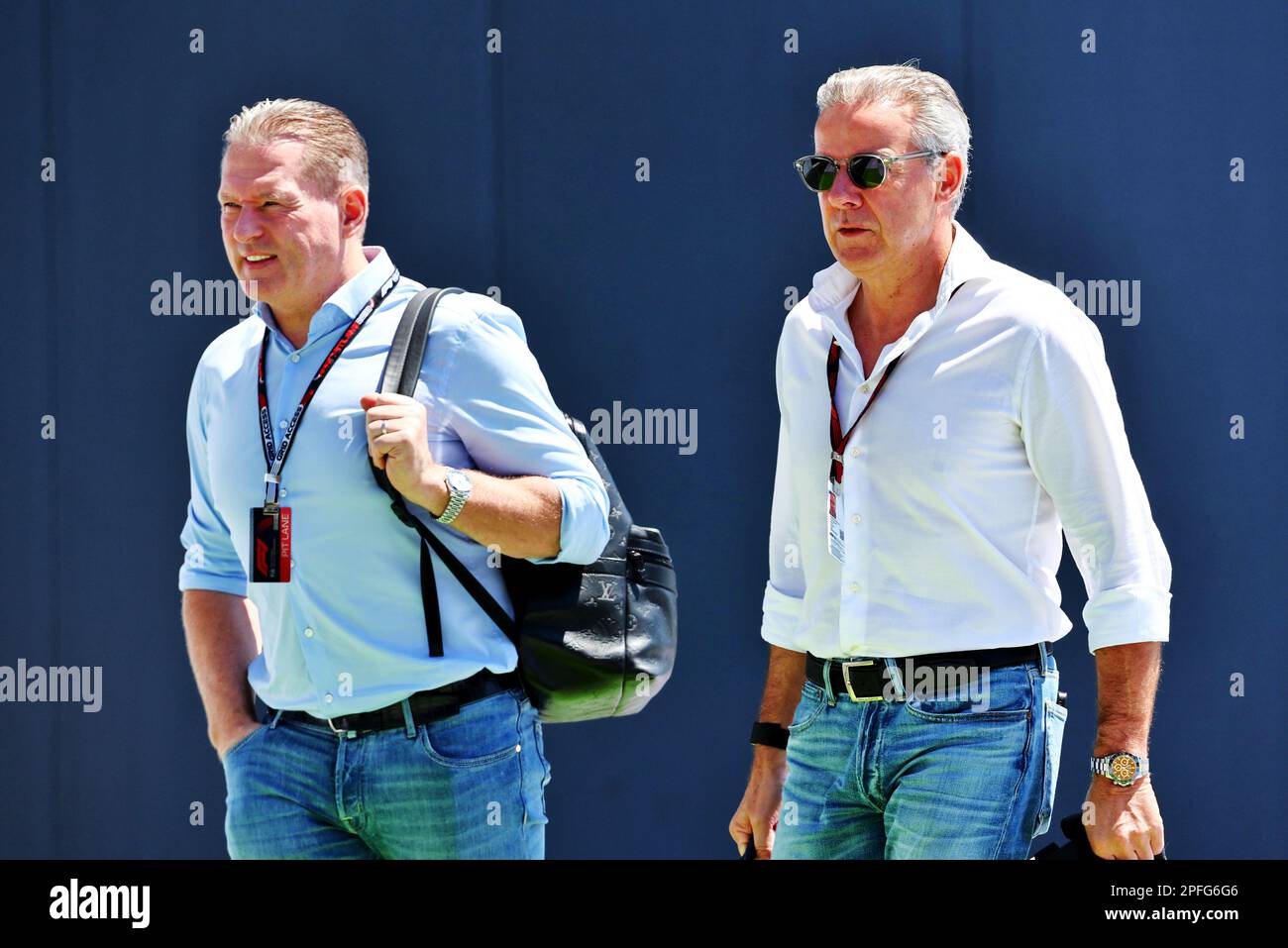 Jeddah, Saudi Arabia. 17th Mar, 2023. (L to R): Max Verstappen (NLD ...