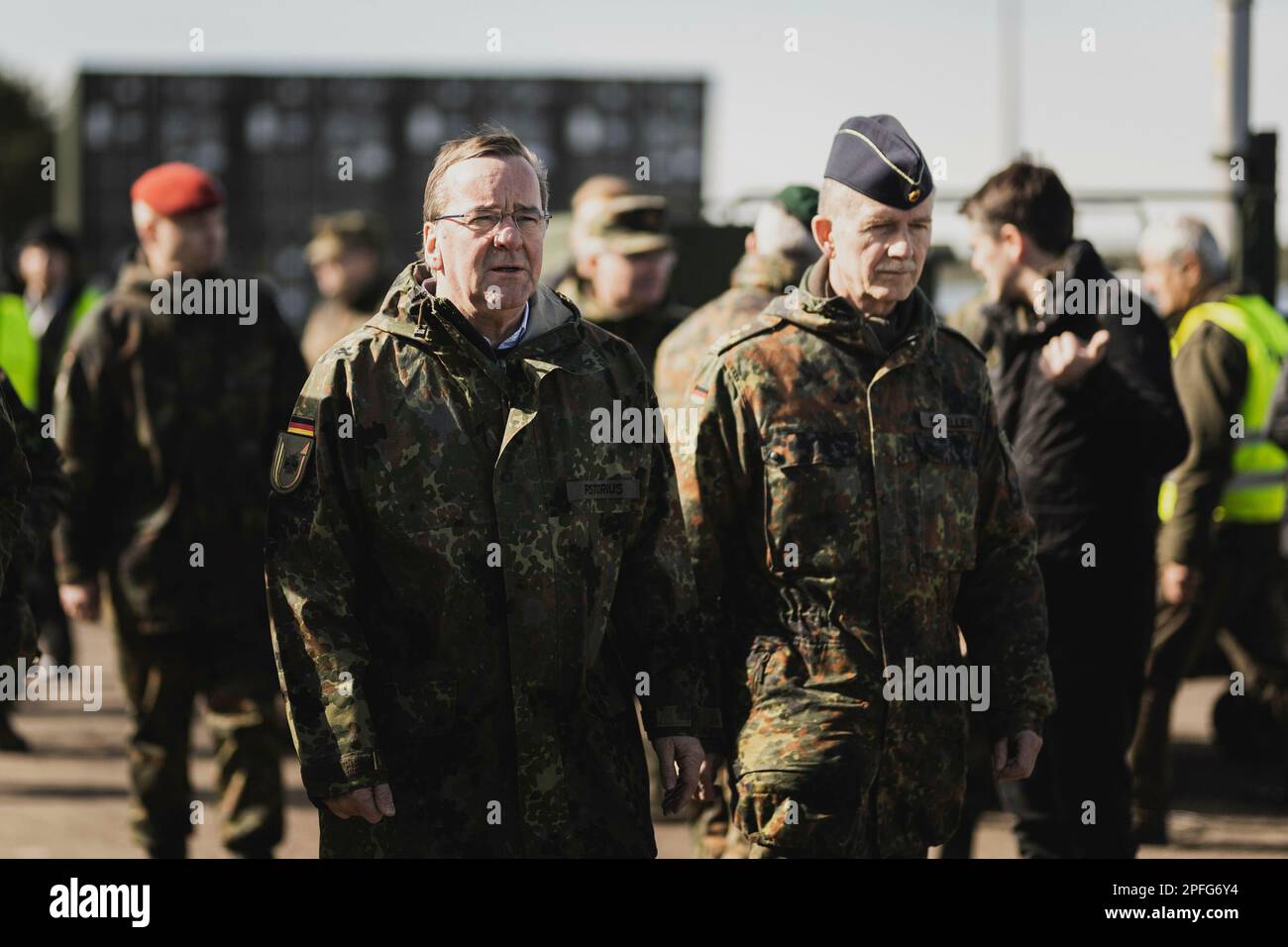 Boris Pistorius (SPD), Federal Minister of Defence, taken during a ...