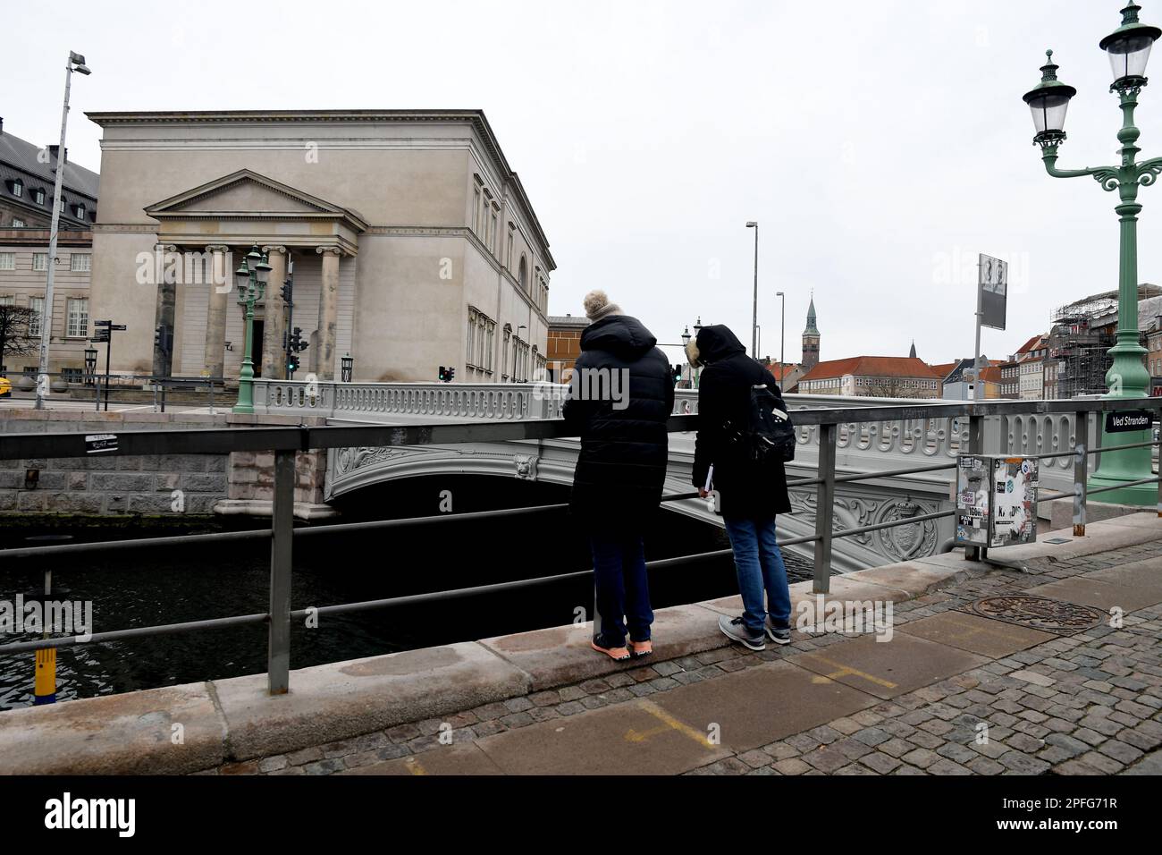 Copenhagen /Denmark/16 March 2023/ Hojbro bridge in other word hojbro ...