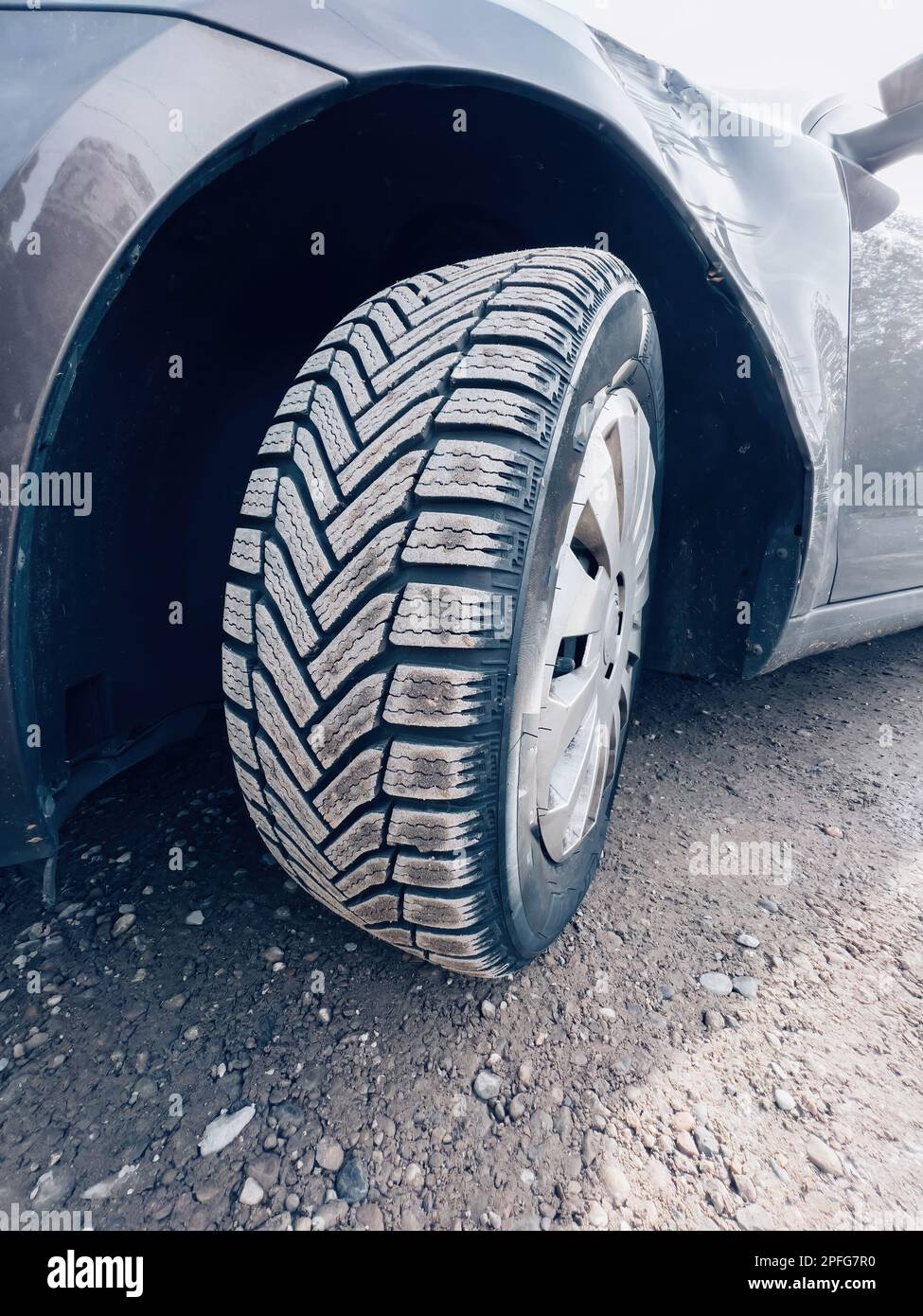 An automotive tire, providing protection and safety on the road as it ...
