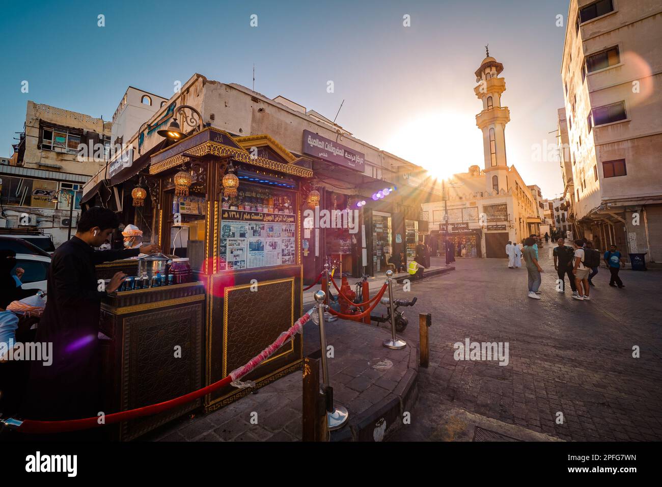 View of the Almaghrabi Masjid Mosque (Al Maghrabi Masjid Mosque) at the ...