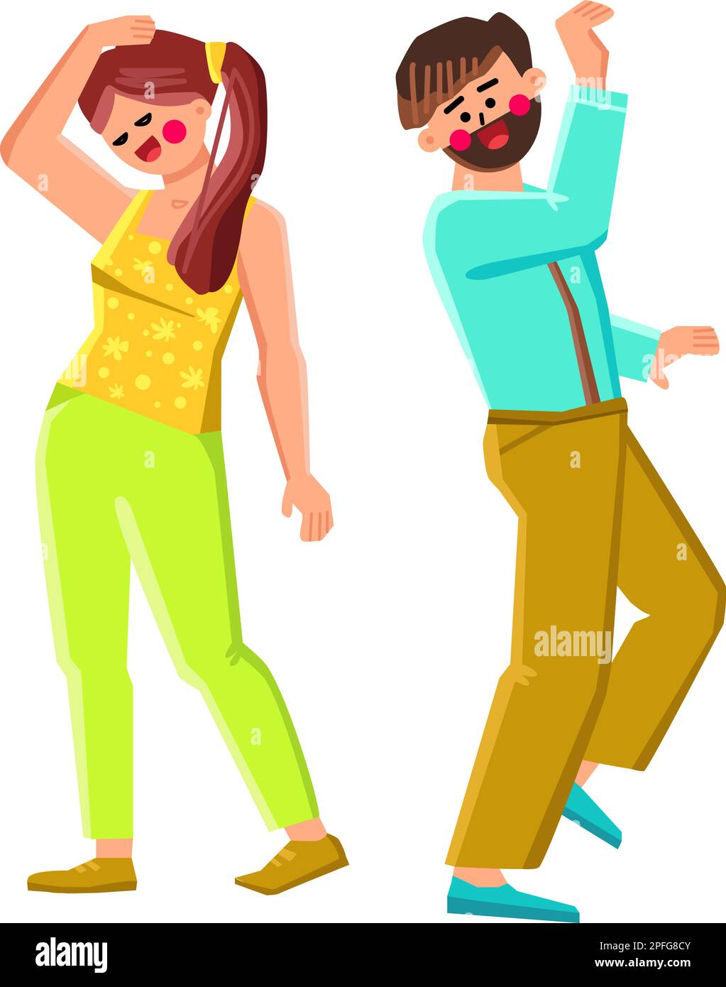 couple party vector Stock Vector Image & Art - Alamy