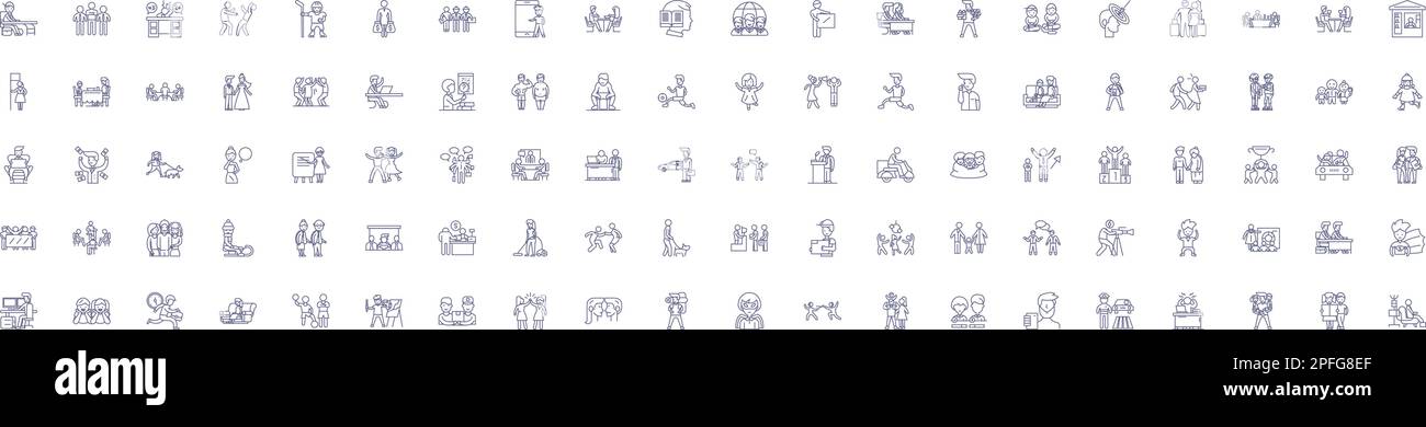 Men line icons signs set. Design collection of men, gender, masculinity ...