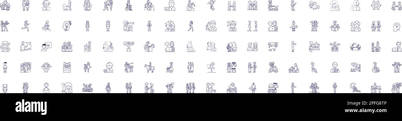Online social stories line icons signs set. Design collection of ...