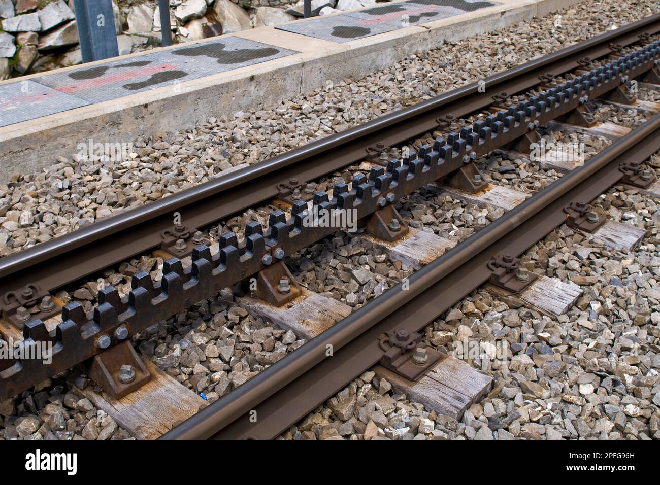 Cog railway, Uri region, Switzerland Stock Photo - Alamy