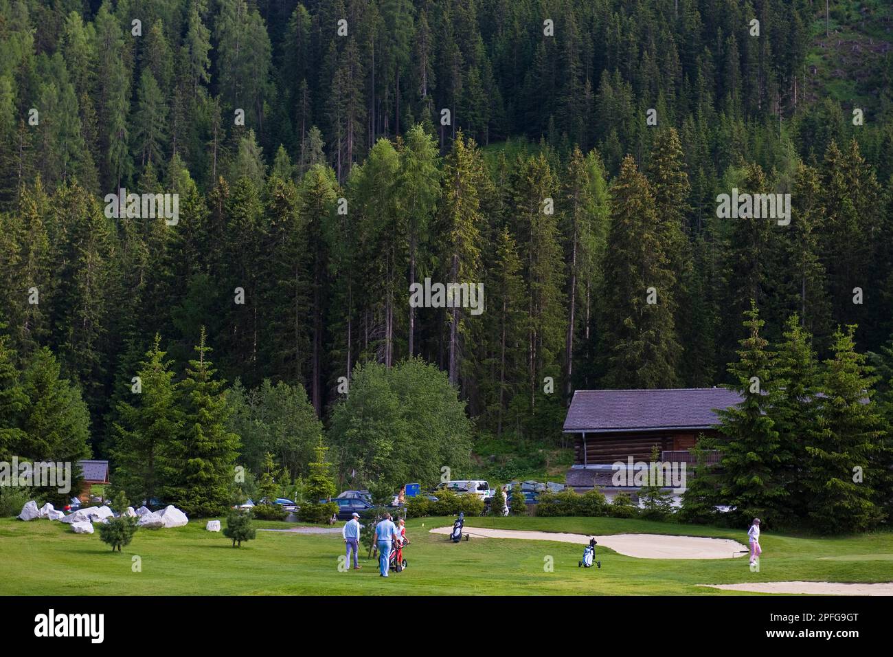Switzerland, Canton Grisons, Davos, golf club Stock Photo - Alamy