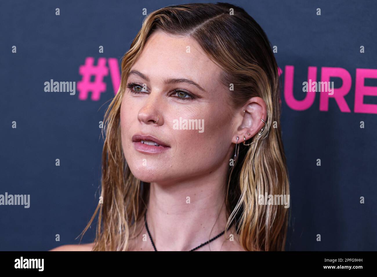 BEVERLY HILLS, LOS ANGELES, CALIFORNIA, USA - MARCH 16: Namibian model ...