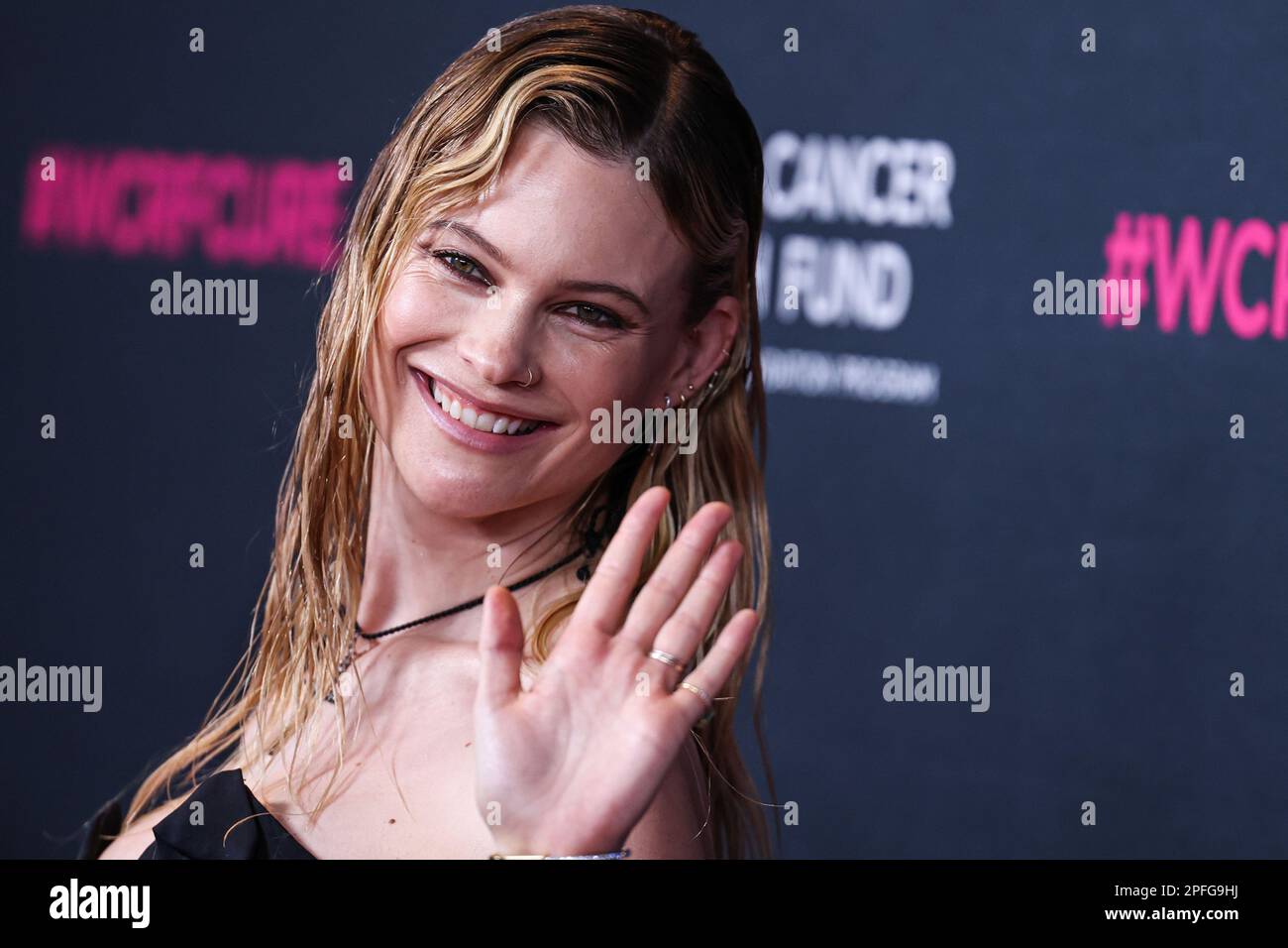 BEVERLY HILLS, LOS ANGELES, CALIFORNIA, USA - MARCH 16: Namibian model ...