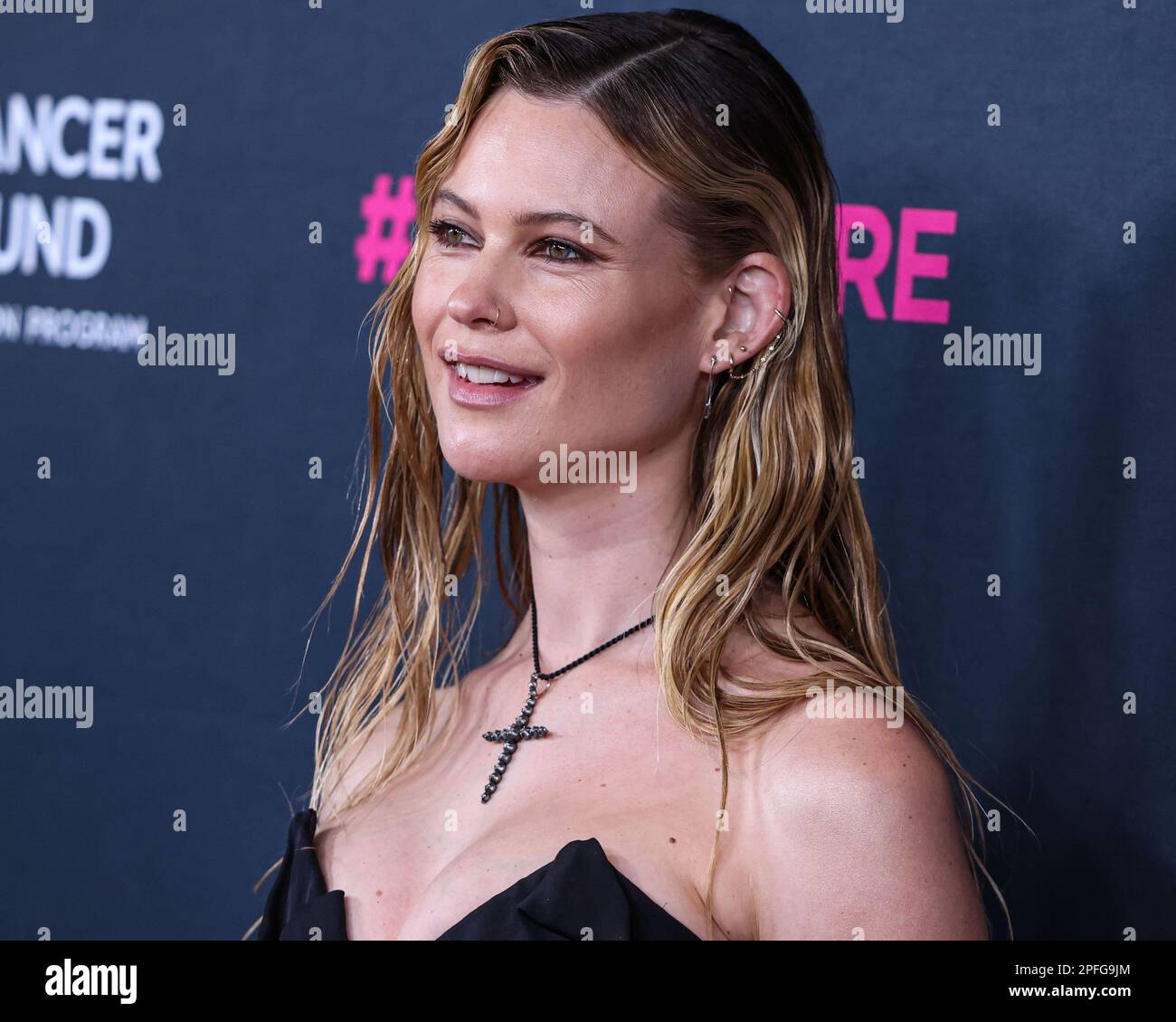 BEVERLY HILLS, LOS ANGELES, CALIFORNIA, USA - MARCH 16: Namibian model ...