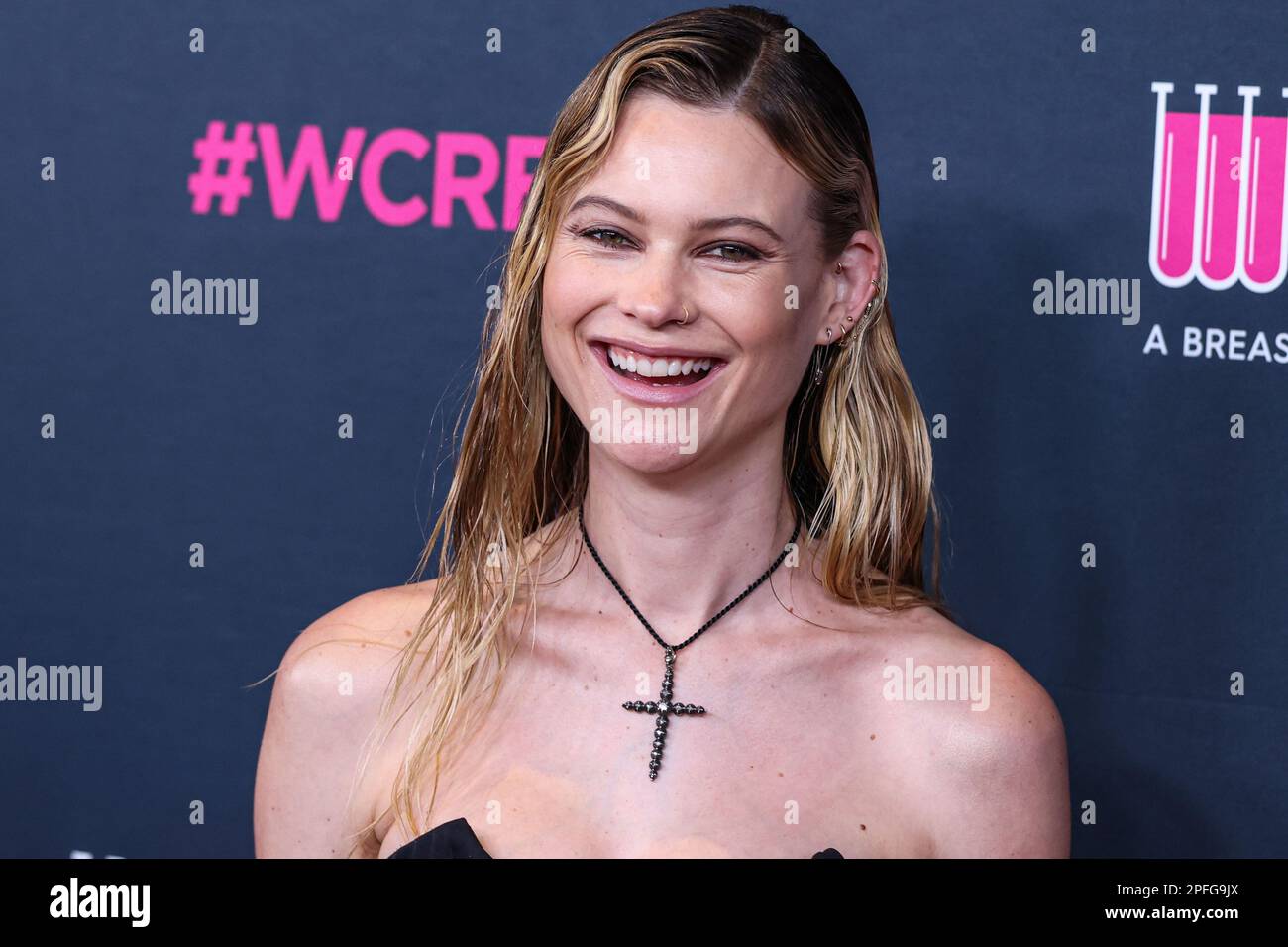 BEVERLY HILLS, LOS ANGELES, CALIFORNIA, USA - MARCH 16: Namibian model ...