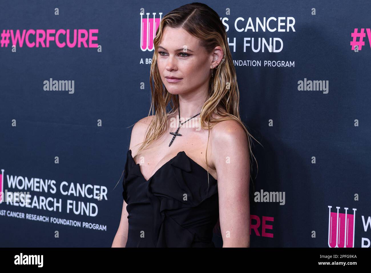 BEVERLY HILLS, LOS ANGELES, CALIFORNIA, USA - MARCH 16: Namibian model ...