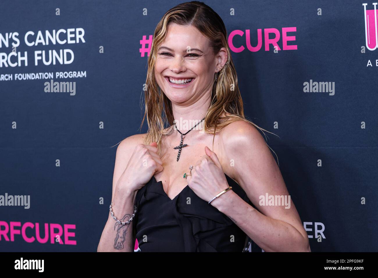 BEVERLY HILLS, LOS ANGELES, CALIFORNIA, USA - MARCH 16: Namibian model ...