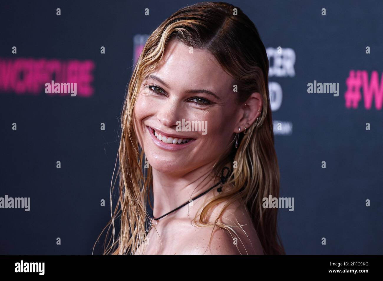 BEVERLY HILLS, LOS ANGELES, CALIFORNIA, USA - MARCH 16: Namibian model ...