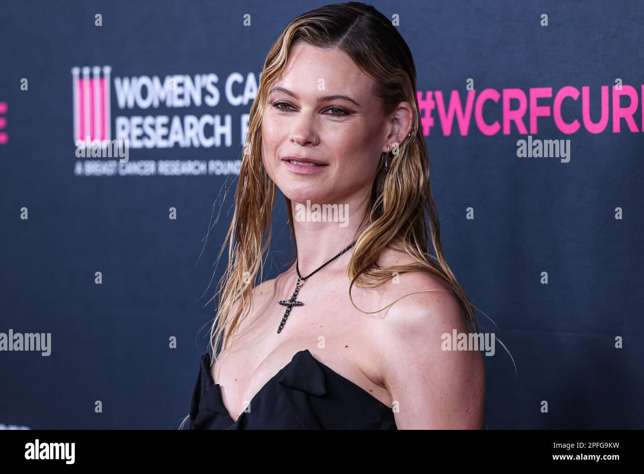 BEVERLY HILLS, LOS ANGELES, CALIFORNIA, USA - MARCH 16: Namibian model ...