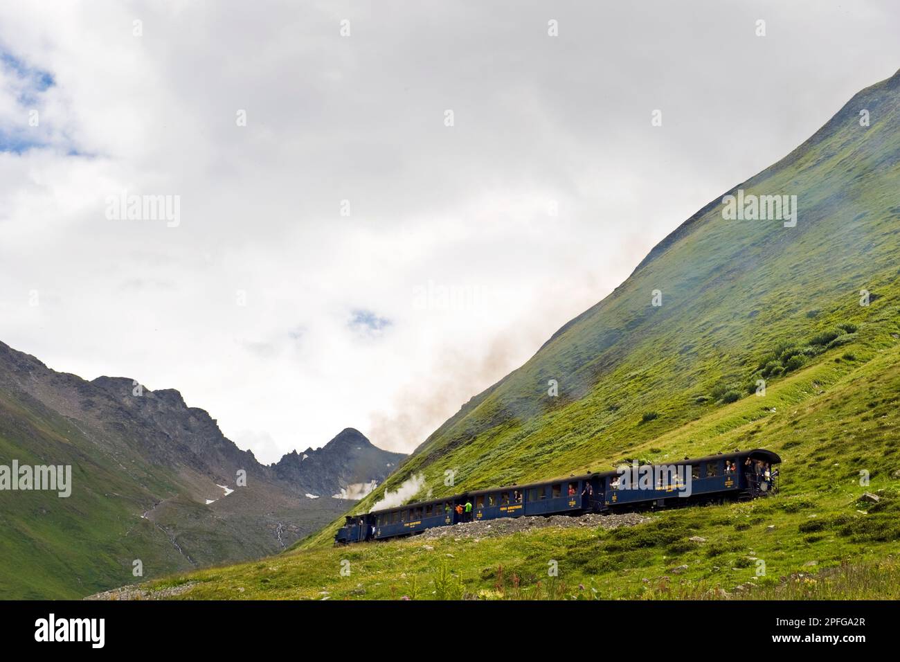 Furka Bergstrecke Steam Cogwheel Railway Gletsch, Valais, Switzerland ...